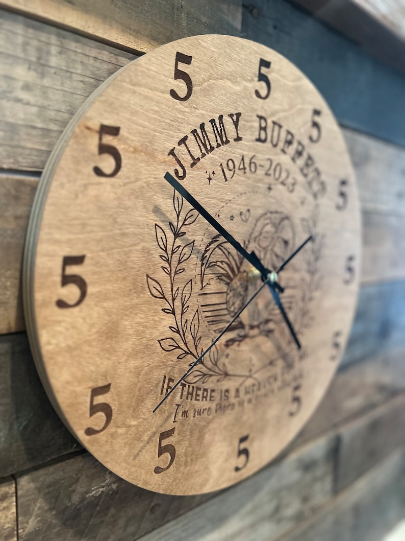 Jimmy Buffett Memorial Clock - Etsy