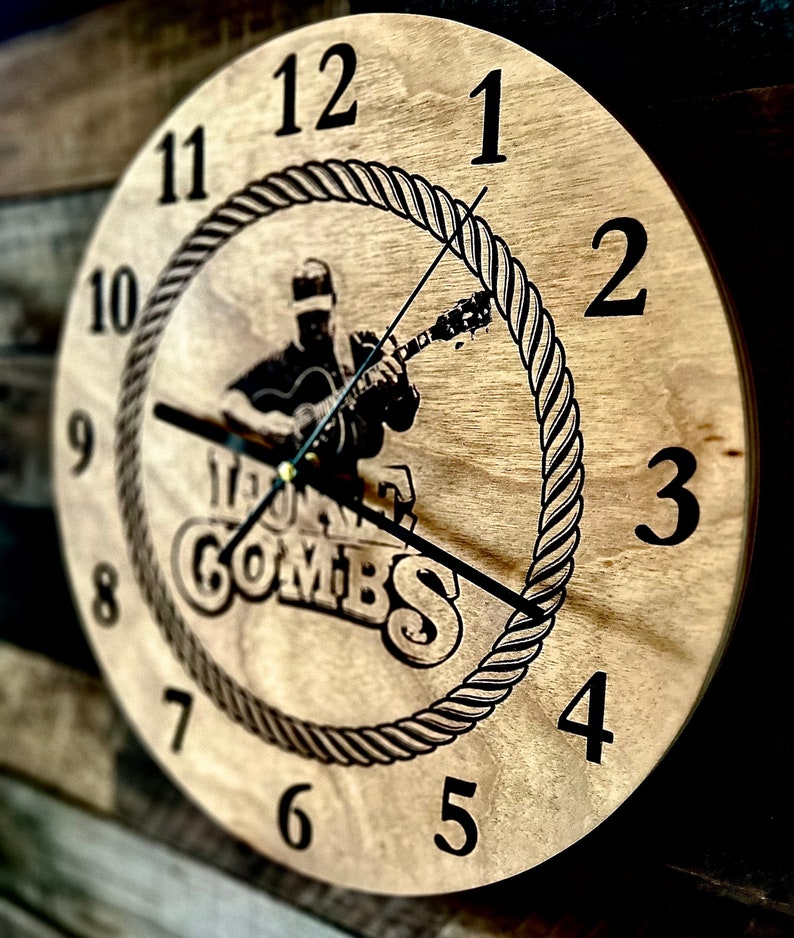 Luke Combs Clock - Etsy