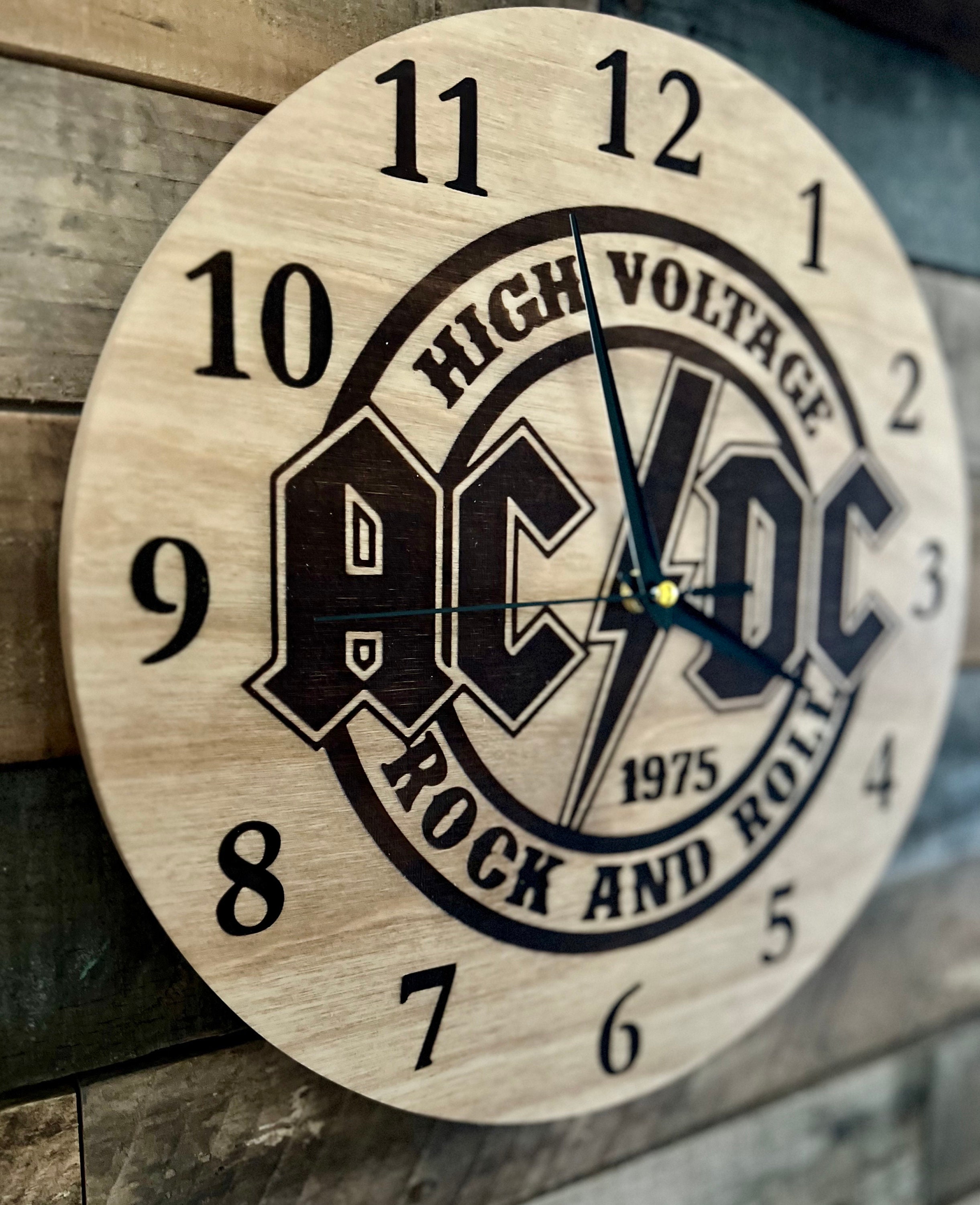 AC/DC Clock - Etsy