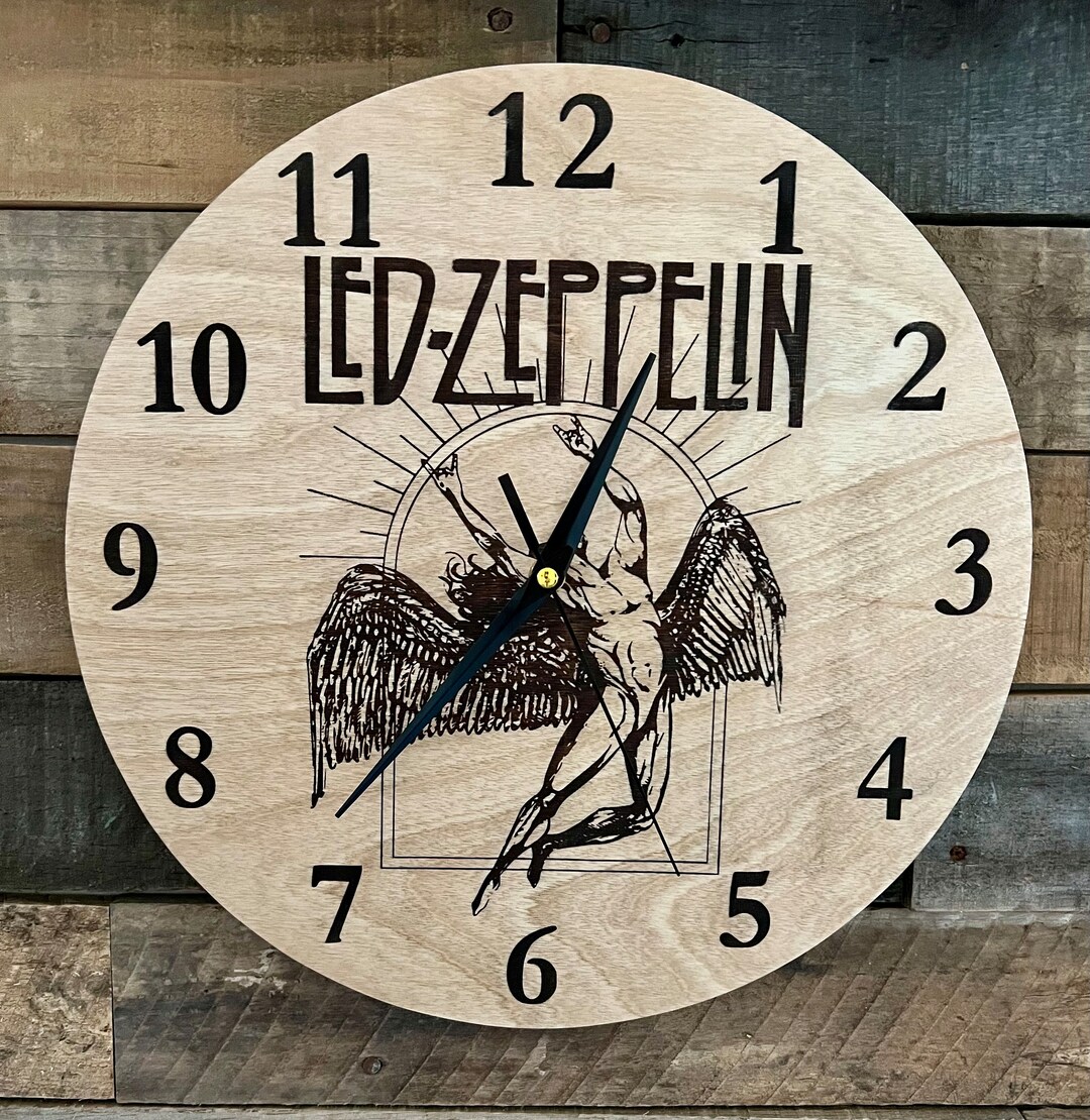 Led Zeppelin Clock - Etsy
