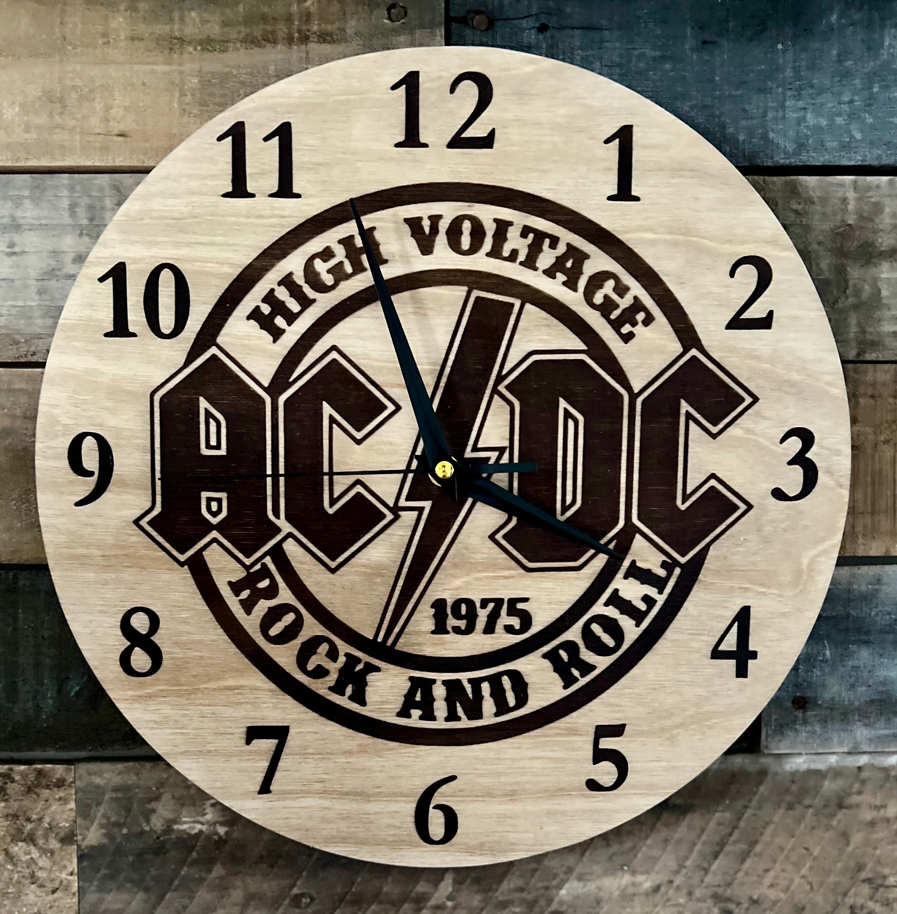 AC/DC Clock - Etsy