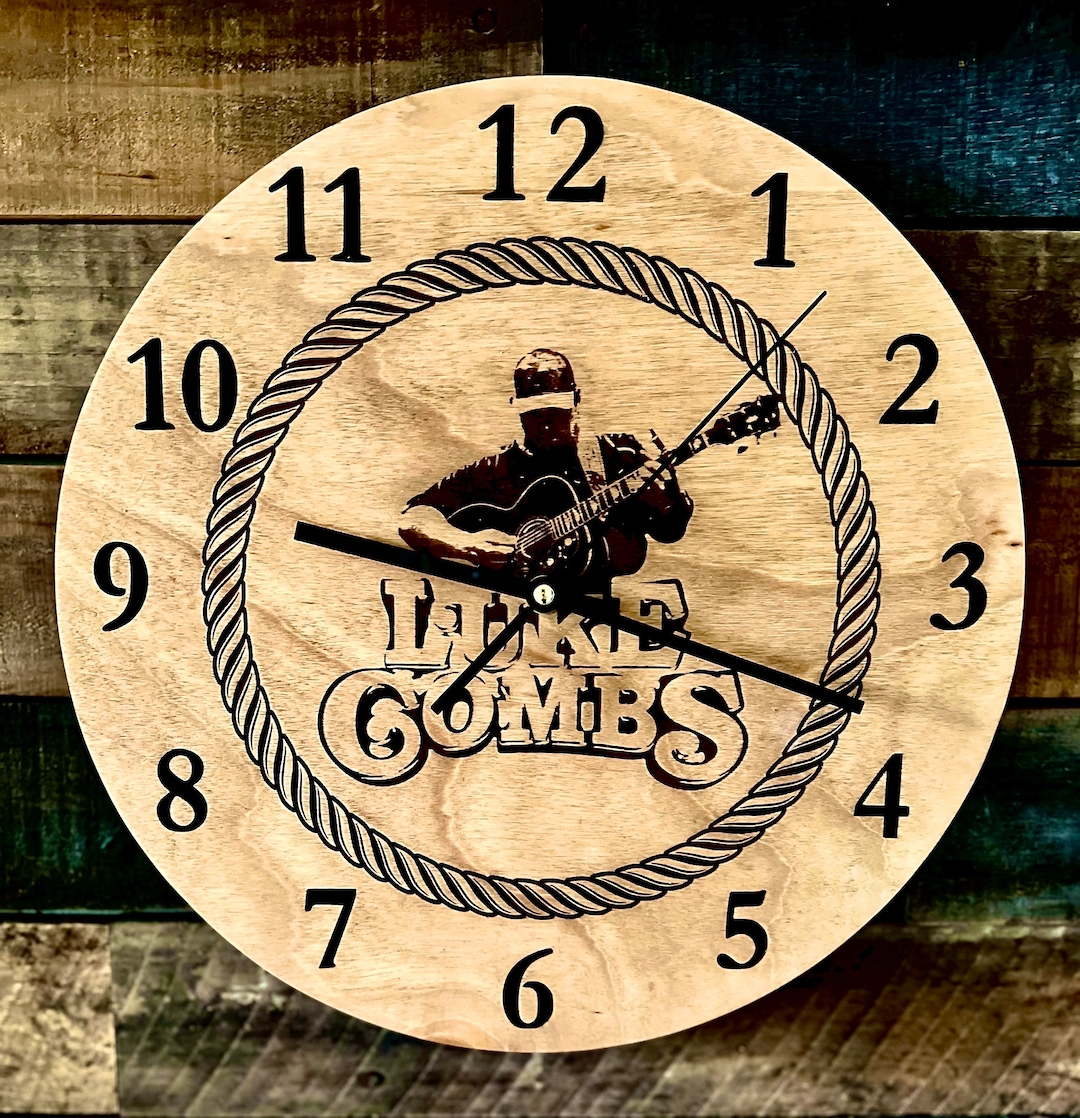 Luke Combs Clock - Etsy