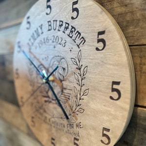 Jimmy Buffett Memorial Clock - Etsy