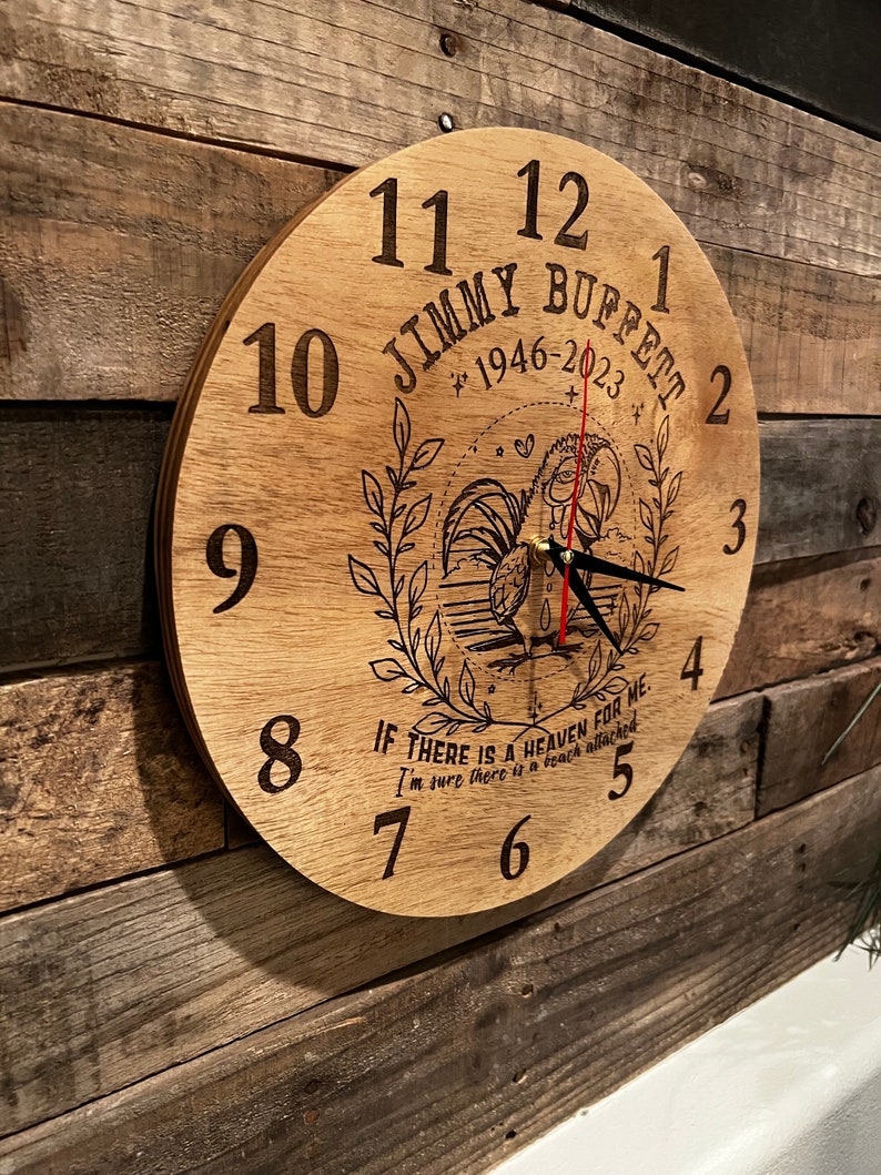 Jimmy Buffett Memorial Clock - Etsy