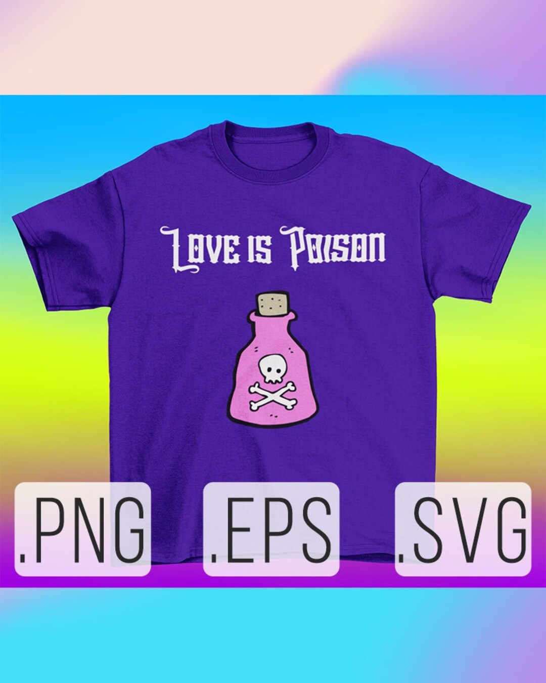 Love is Poison SVG / Goth Svg / Gothic Svg / Halloween Svg / Spooky Svg ...