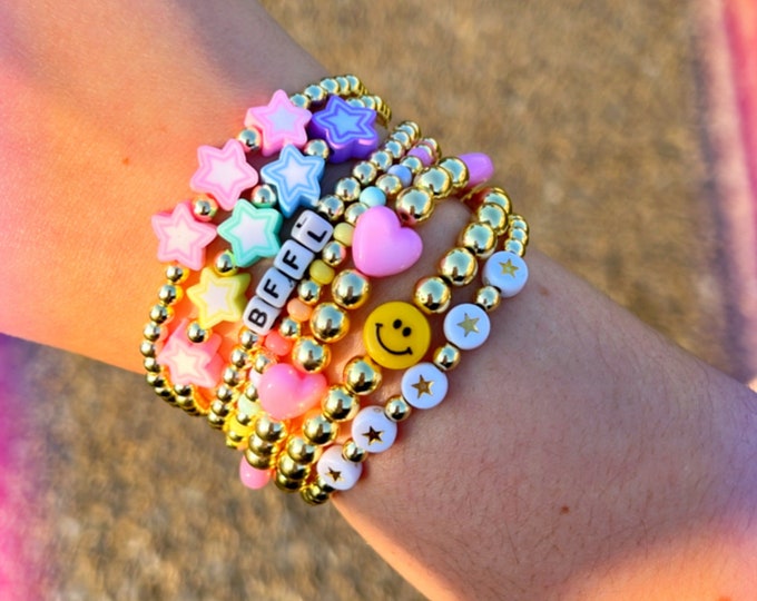 Pastel Bracelet Stack - Etsy