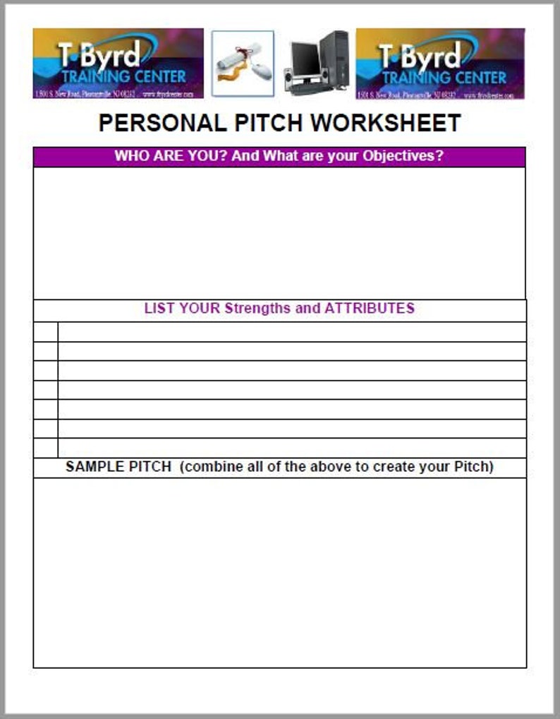 Personal Pitch BASICS - Etsy