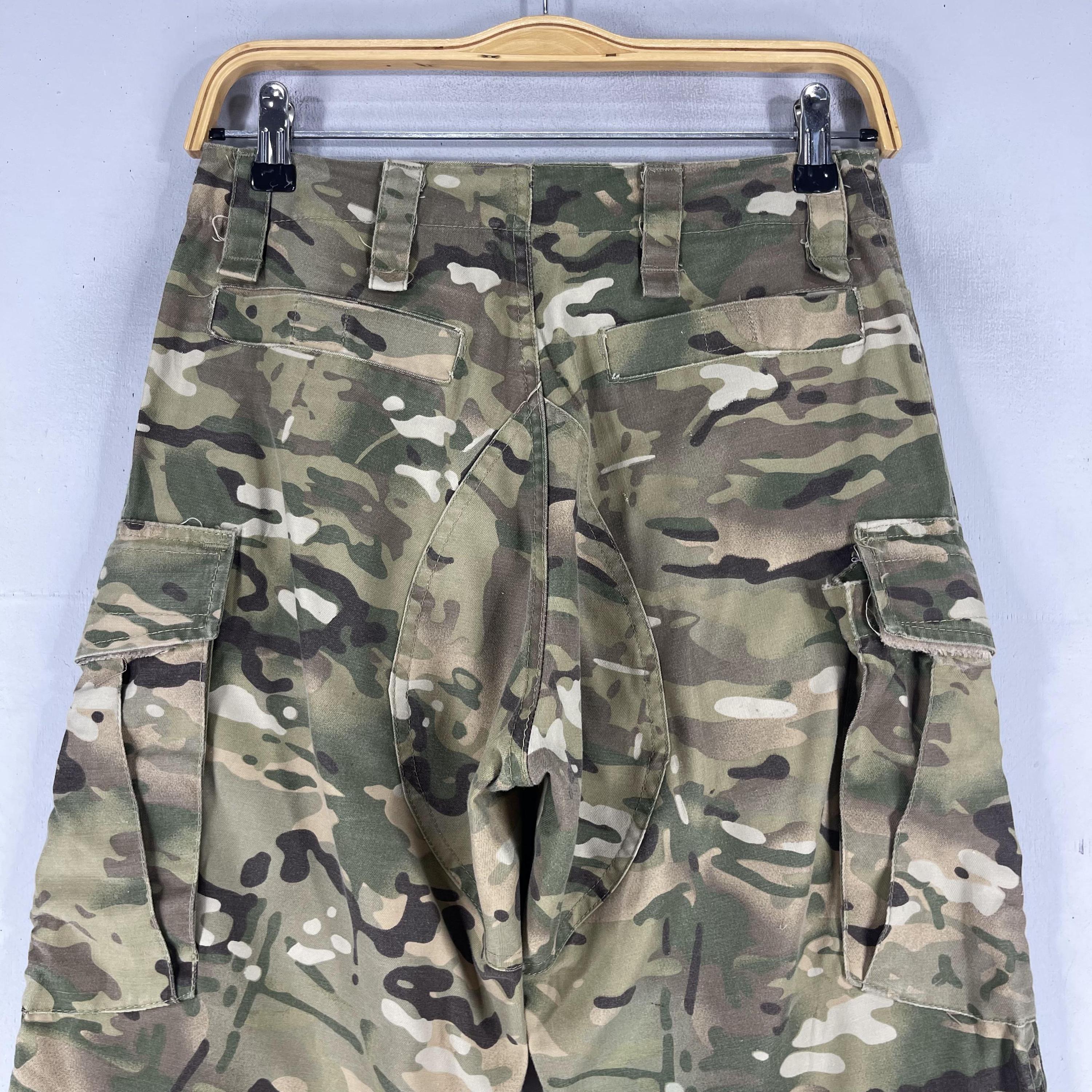 W28 L28 Vintage Military Camouflage Cargo Drawstring Pant Multi Pocket ...