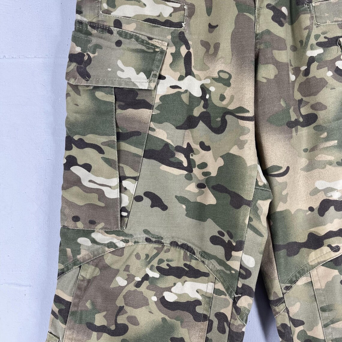 W28 L28 Vintage Military Camouflage Cargo Drawstring Pant Multi Pocket ...