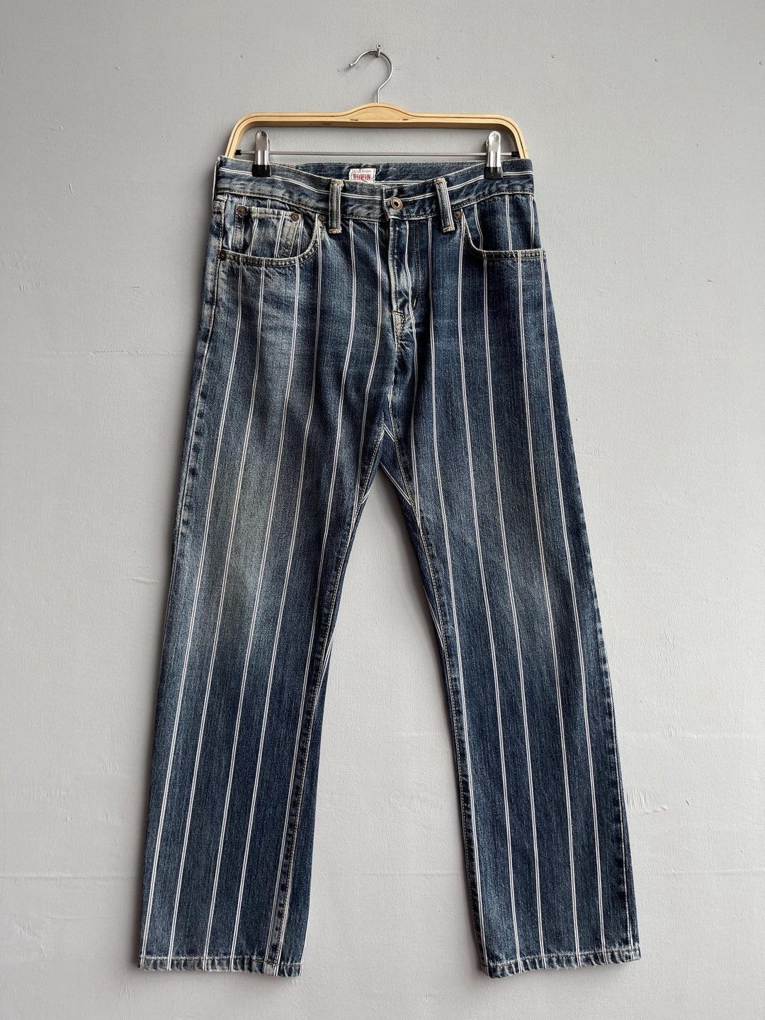 W30 L30 Vintage Edwin 505ZXX Selvedge Jeans Edwin Japan Mid Rise Dark ...