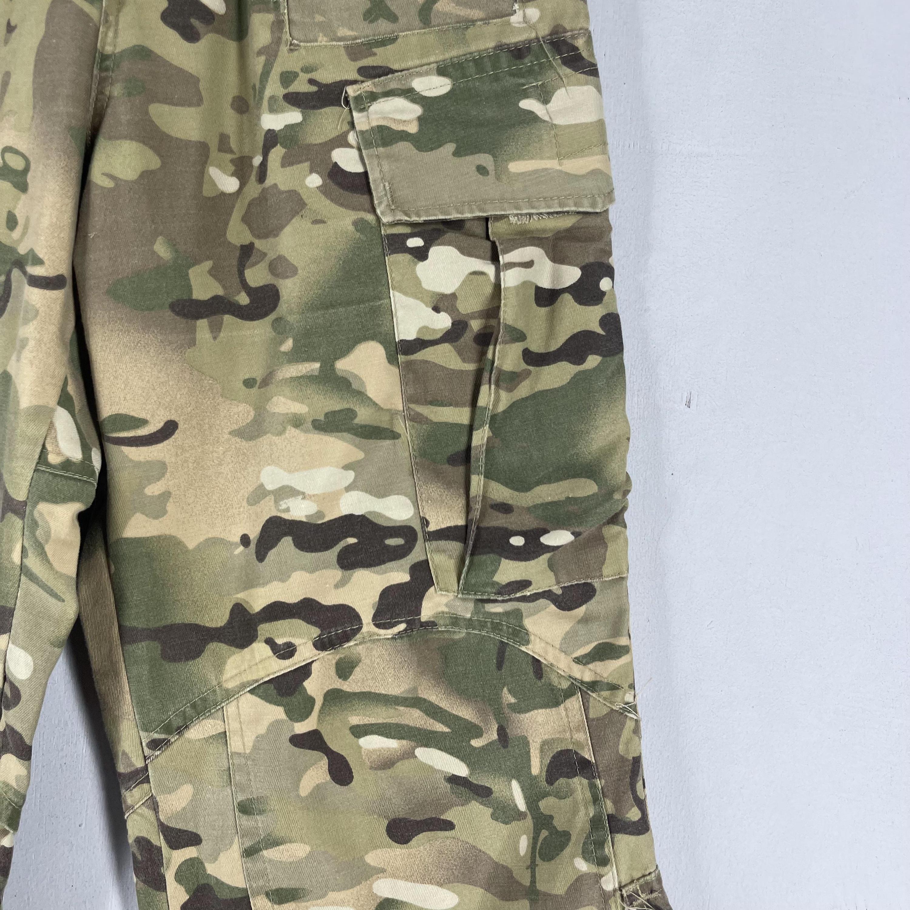 W28 L28 Vintage Military Camouflage Cargo Drawstring Pant Multi Pocket ...