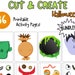 Printable Halloween Crafts for Kids, Cut and Paste Activities, Instant ...