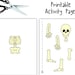 Skeleton Cut and Paste Printable Craft for Kids, DIY Halloween Activity ...