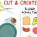Printable Cut & Create Craft, Cut and Paste Breakfast Assembly Kit ...