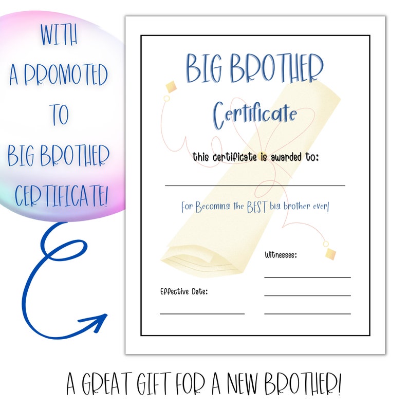 Big Brother Activity Pages, Printable Coloring and Activity Pages for A ...