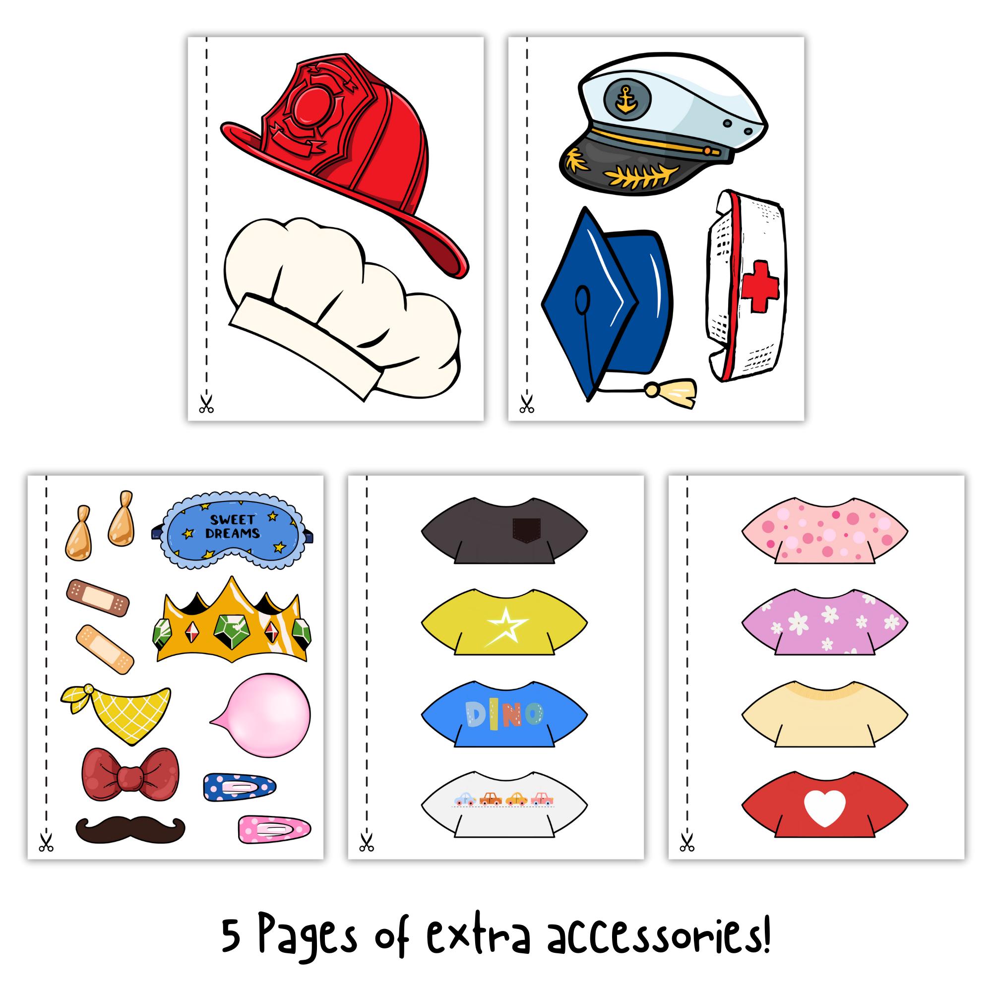 Fun Printable Face Cutouts for Kids, Create Your Own Characters With ...