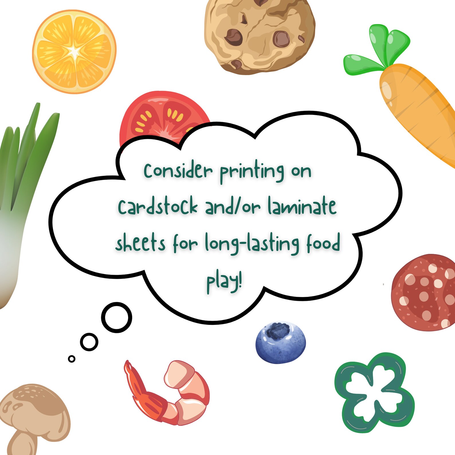 Printable Cut and Create Bundle, Food Play, Printable Crafts for Kids ...