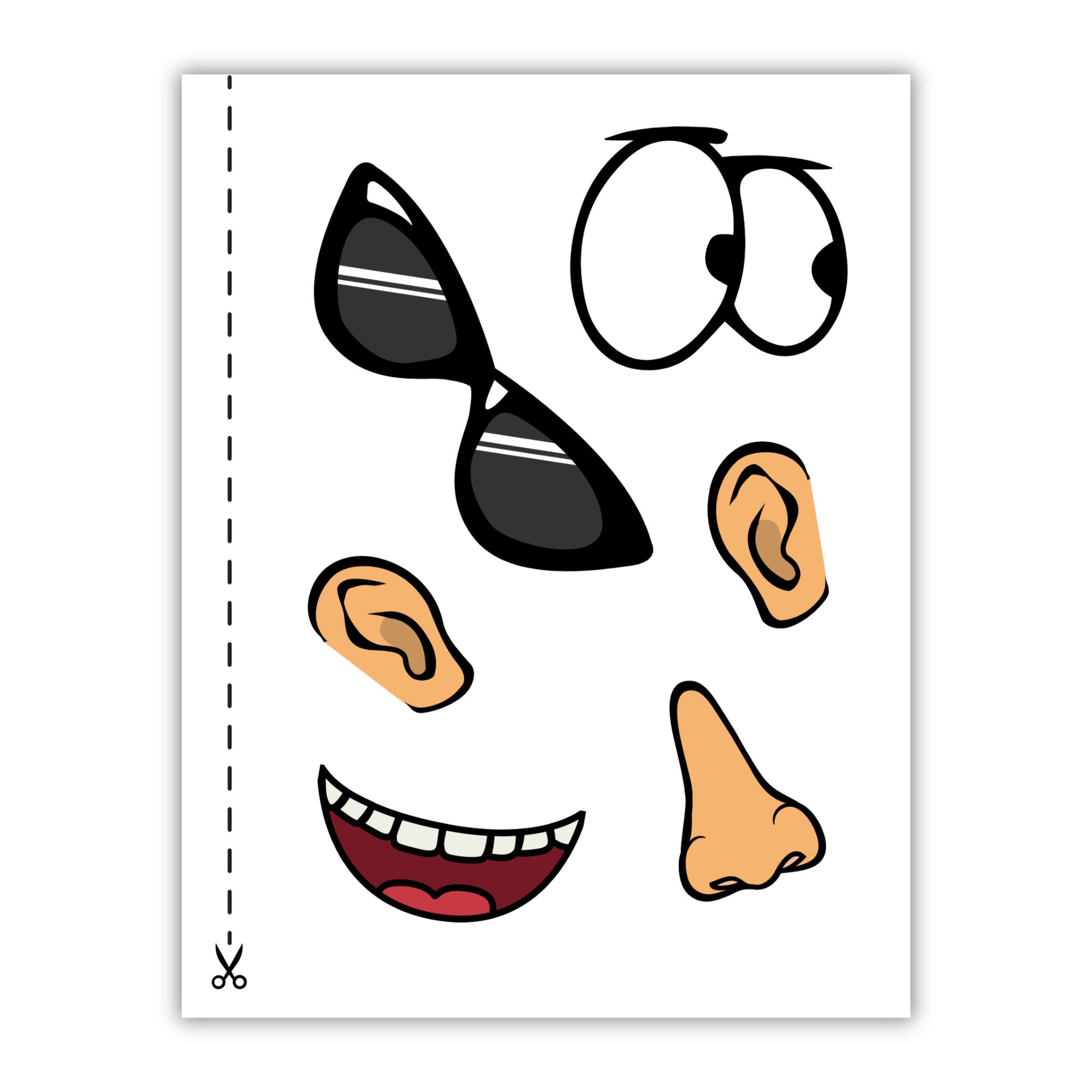 Printable Interactive Fun, Engaging Cut and Paste Boy Face Project for ...