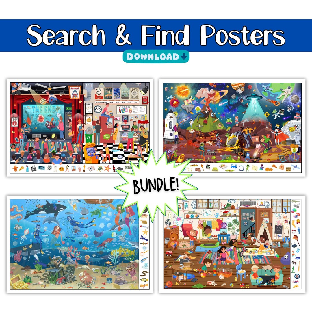 Printable Discover and Explore Posters, Engaging Interactive Wall Art ...