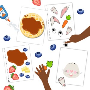 Food and Silly Faces Cut and Create Mega Bundle, Creative Cut and Paste ...