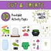 Printable Spooky Halloween Cut and Paste Worksheets for Children ...