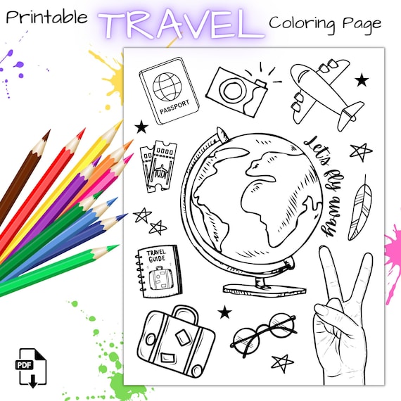Passport Coloring Pages