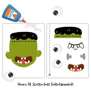 Printable Halloween Crafts for Kids, Cut and Paste Activities, Instant ...