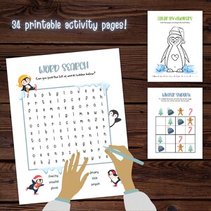 Printable Winter Activity Pages, Snow Themed Puzzles, Games, and ...