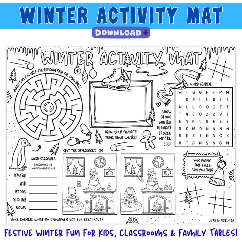 Winter Holiday Placemats - Etsy