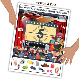 Movie Night Themed Activity Pages, Fun & Engaging Activities for Family ...