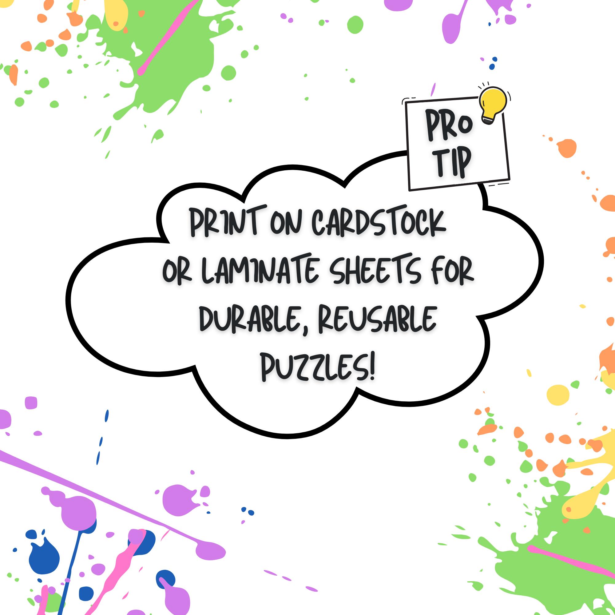 Search & Find Printable Puzzles for Kids Bundle, 10 Hidden Picture ...