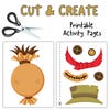 Printable Cut and Paste Activity, Girl Face Assembly Kit, Crafts for ...