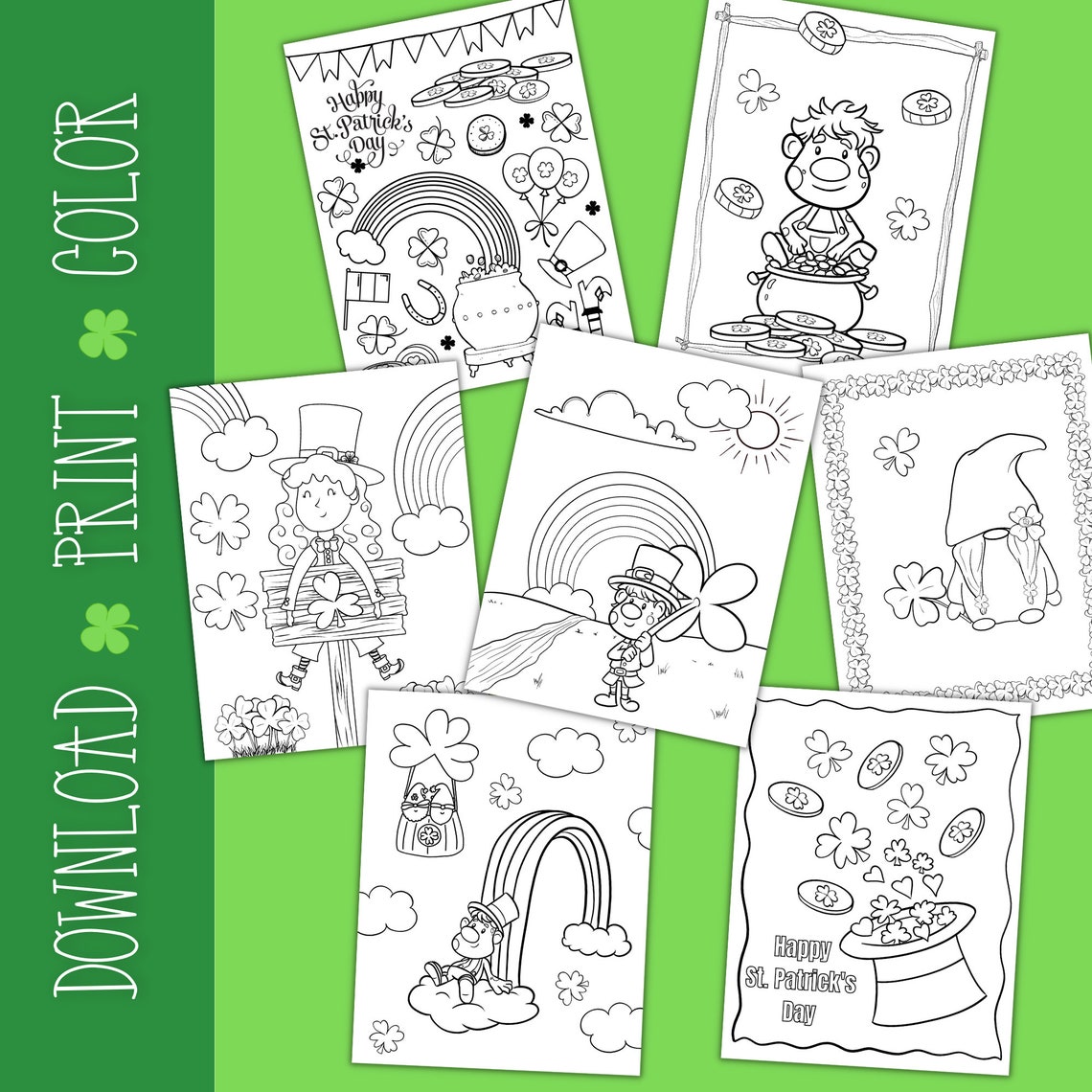 St Patricks Day Coloring Pages, Printable St Patricks Day Coloring ...