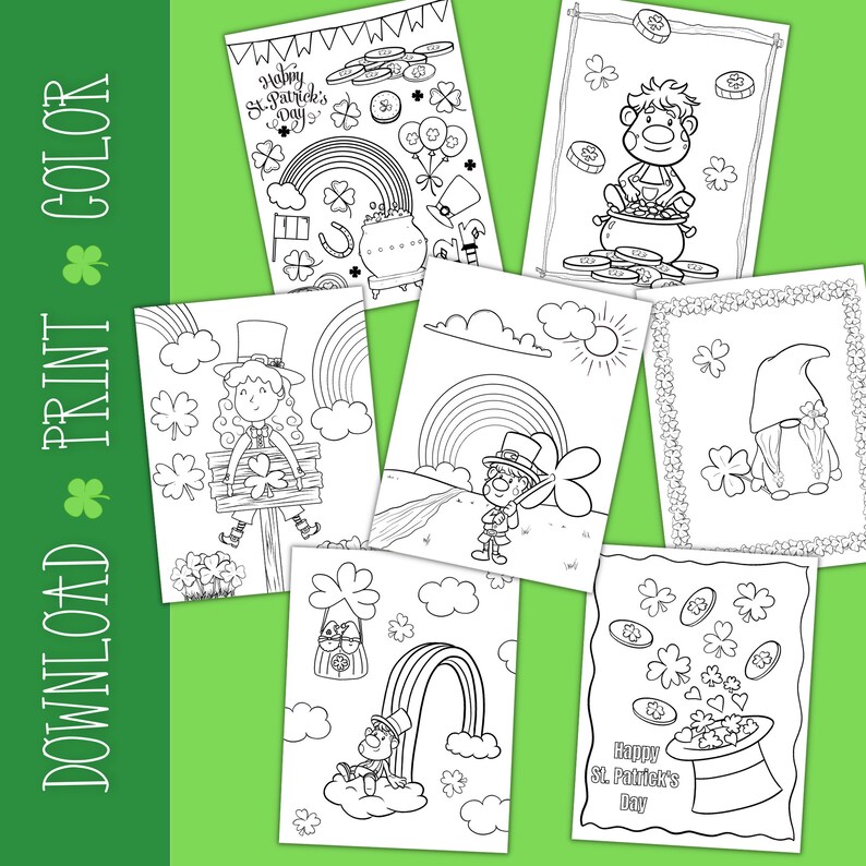 St Patricks Day Coloring Pages, Printable St Patricks Day Coloring ...