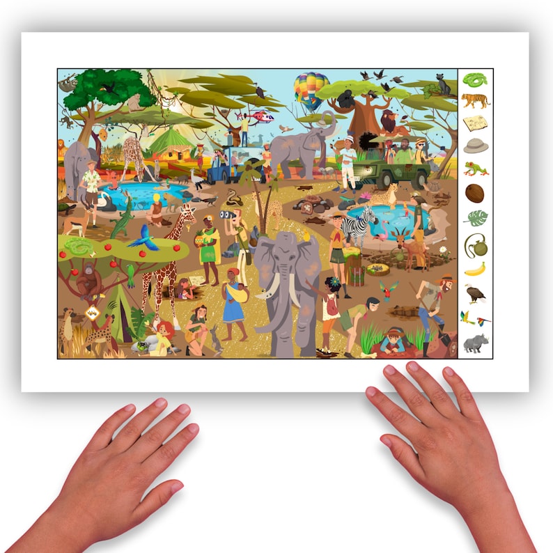 Search and Find, Printable Playroom Poster, Classroom Wall Art, Kids ...