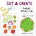 Printable Veggies, Cut and Paste Salad Assembly Kit, Printable Crafts ...