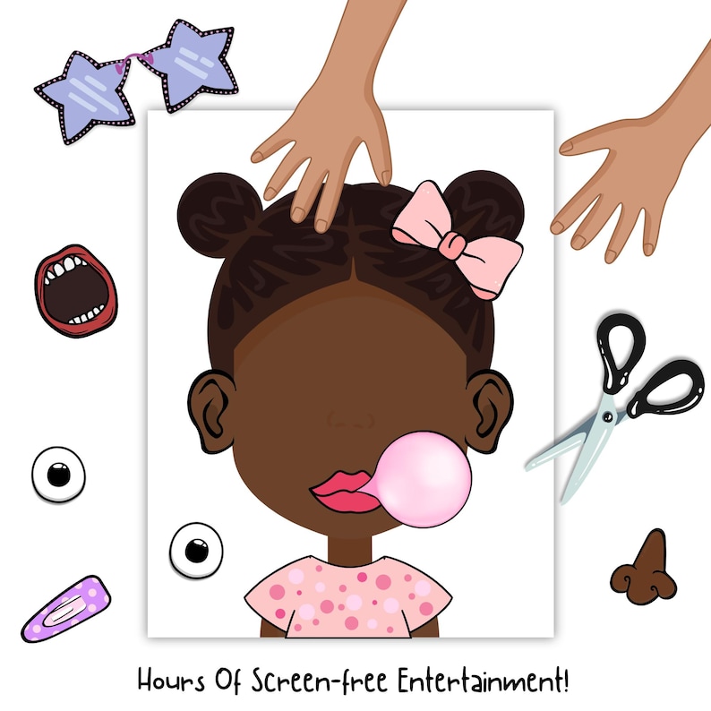 Fun Printable Face Cutouts for Kids, Create Your Own Characters With ...