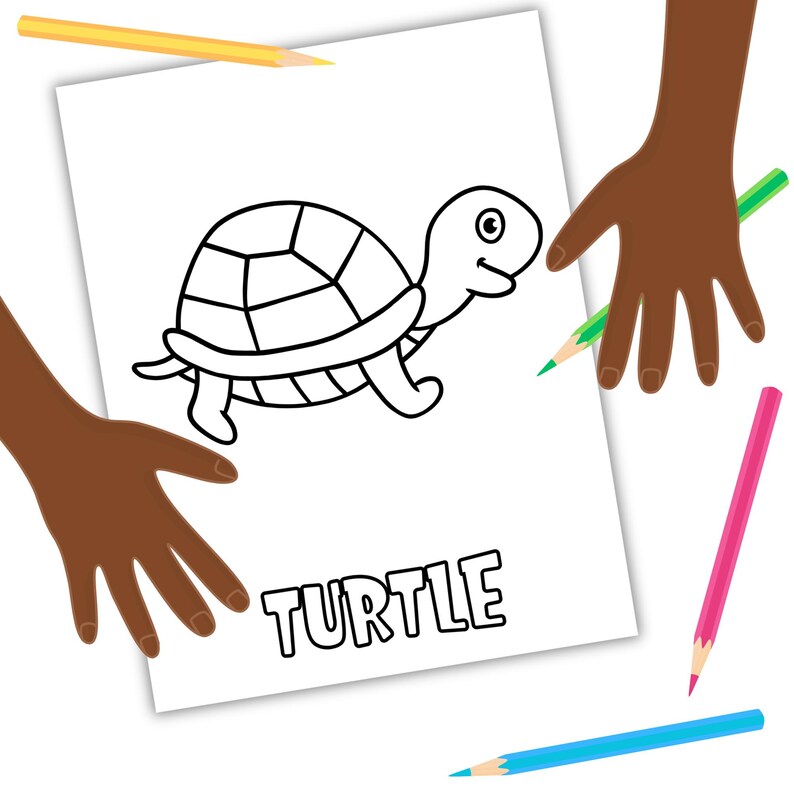 100 Printable Animal Coloring Pages With Labels for Kids and Toddlers ...