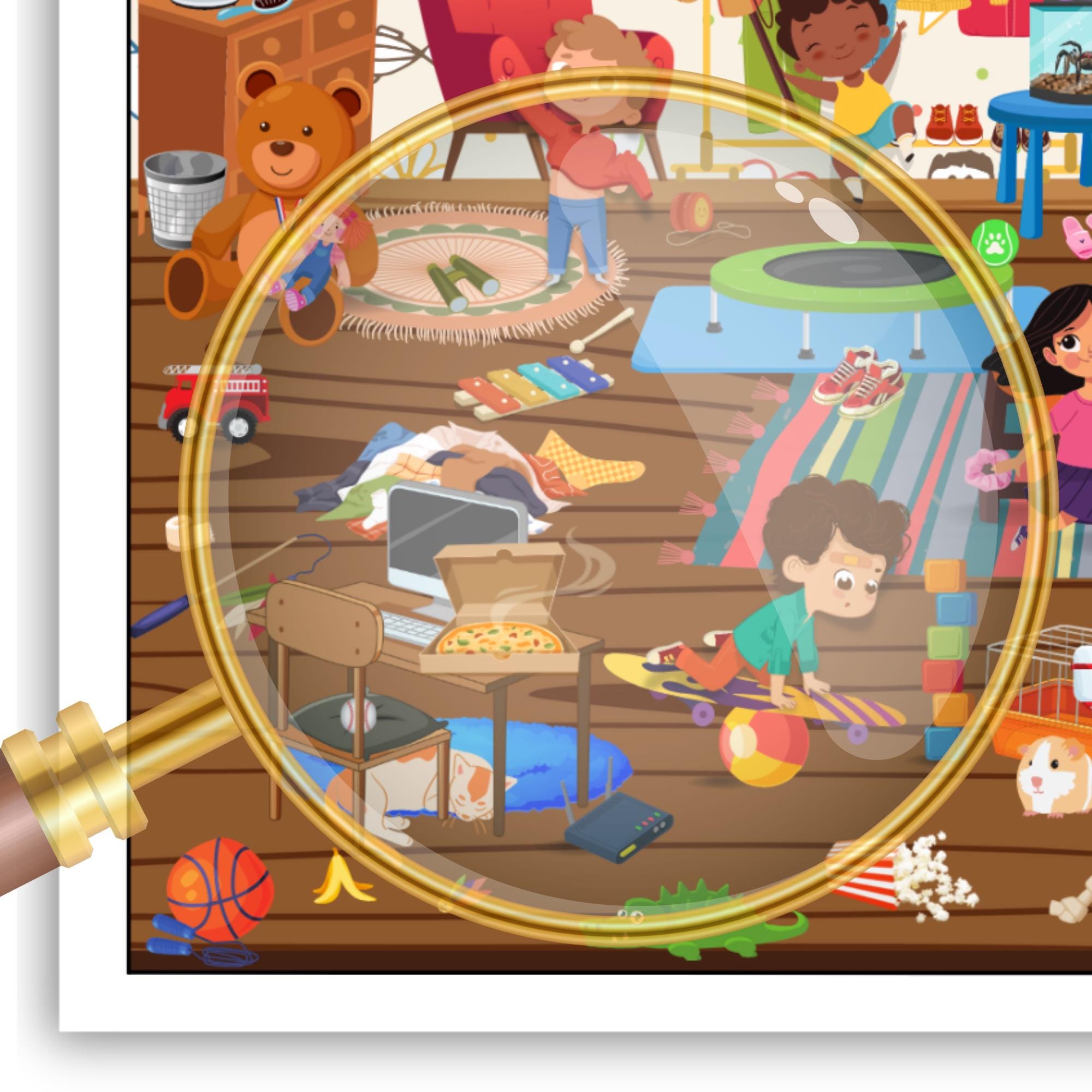 Printable Playroom Poster for Kids, Classroom Decor, Search and Find ...