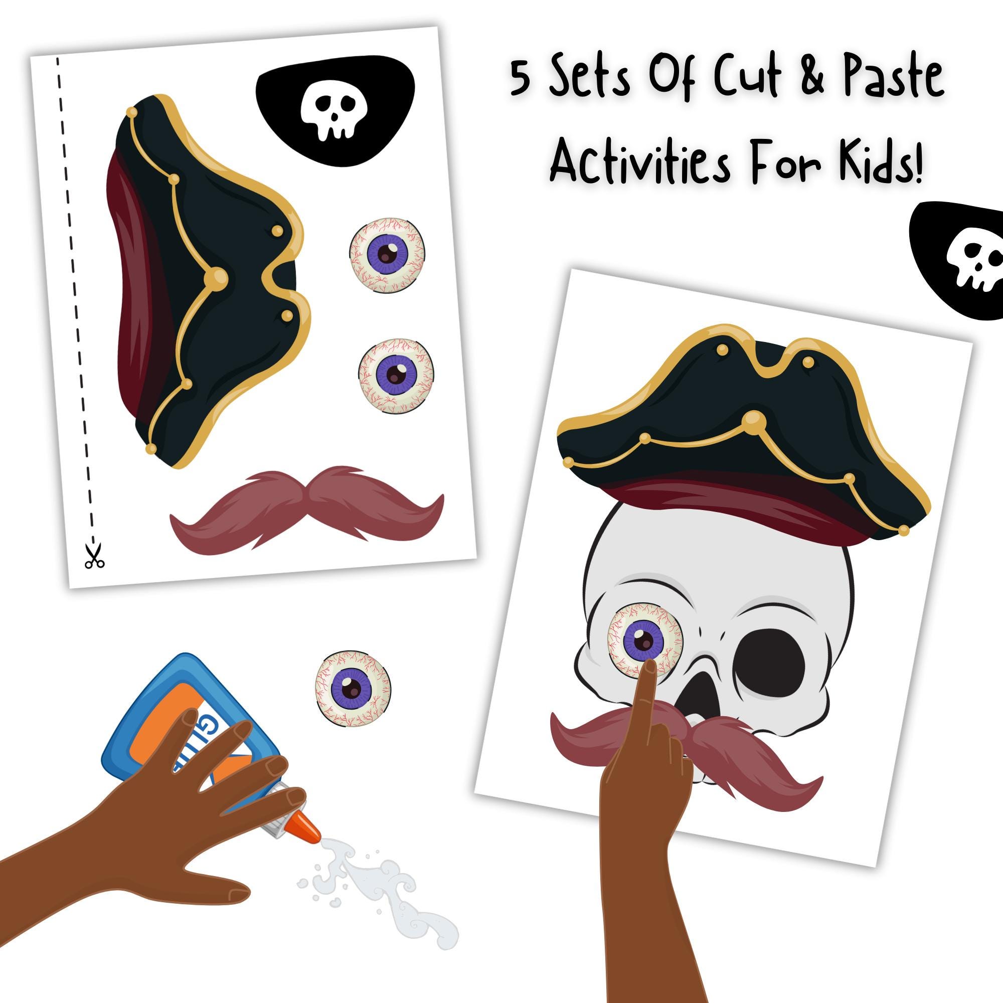 Creepy Halloween Activity Sheets for Kids, Fun and Interactive DIY ...