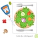 Printable Veggies, Cut and Paste Salad Assembly Kit, Printable Crafts ...