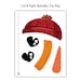 Printable Snowman Cut & Paste Craft for Kids, Winter Printable Activity ...