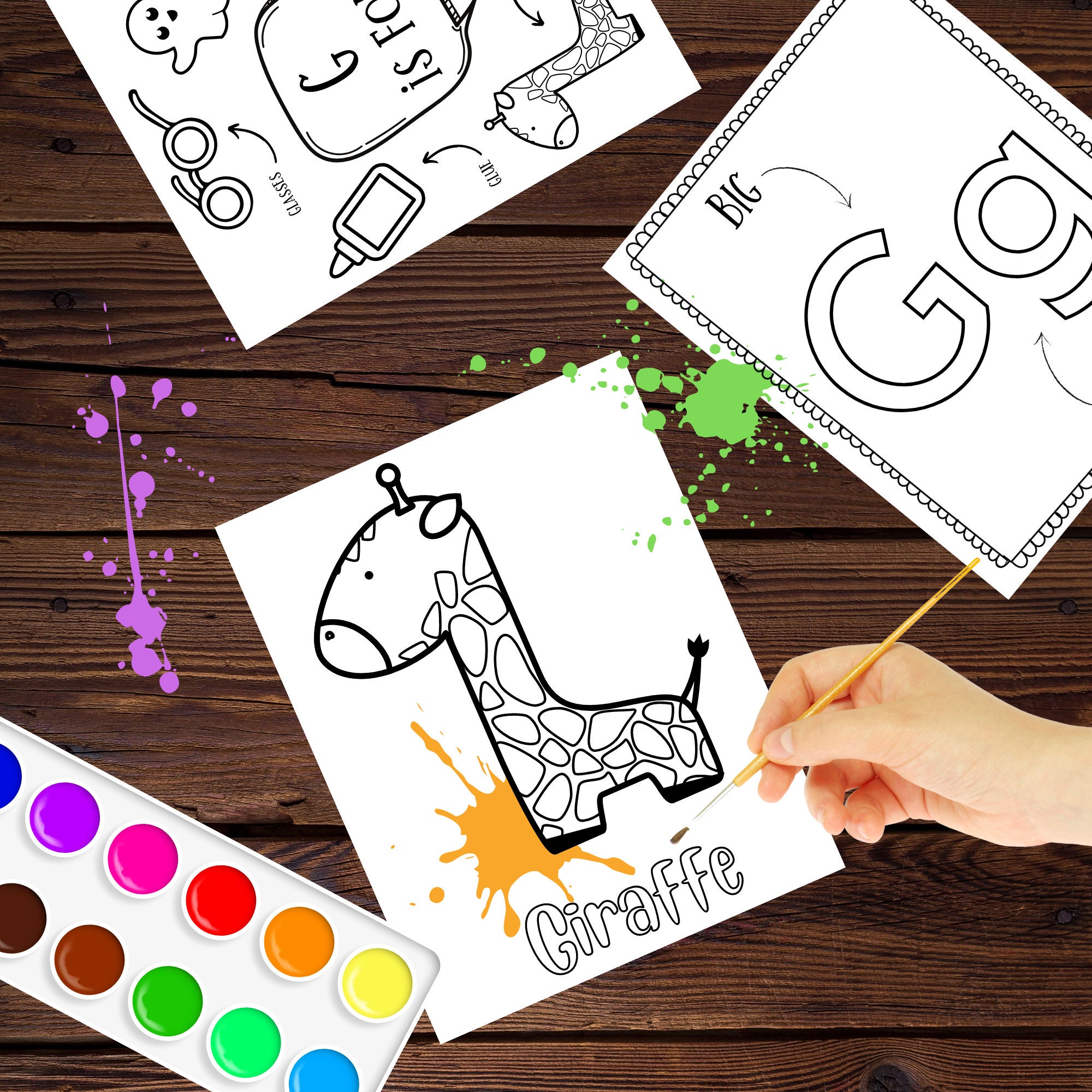 ABC Alphabet Coloring Pages Educational Coloring (Instant Download) - Etsy
