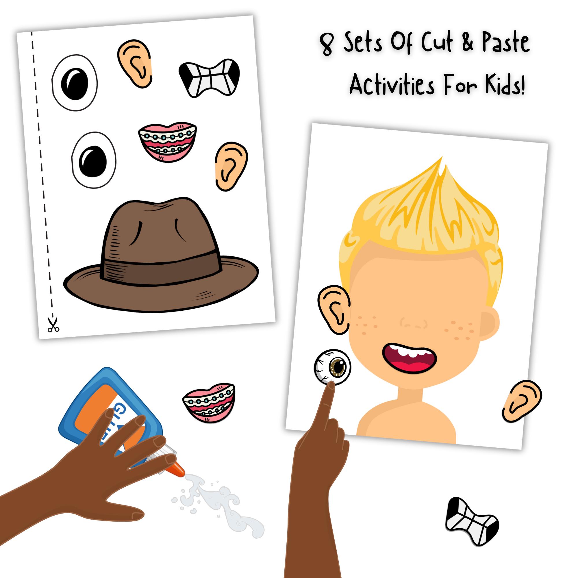 Fun Printable Face Cutouts for Kids, Create Your Own Characters With ...