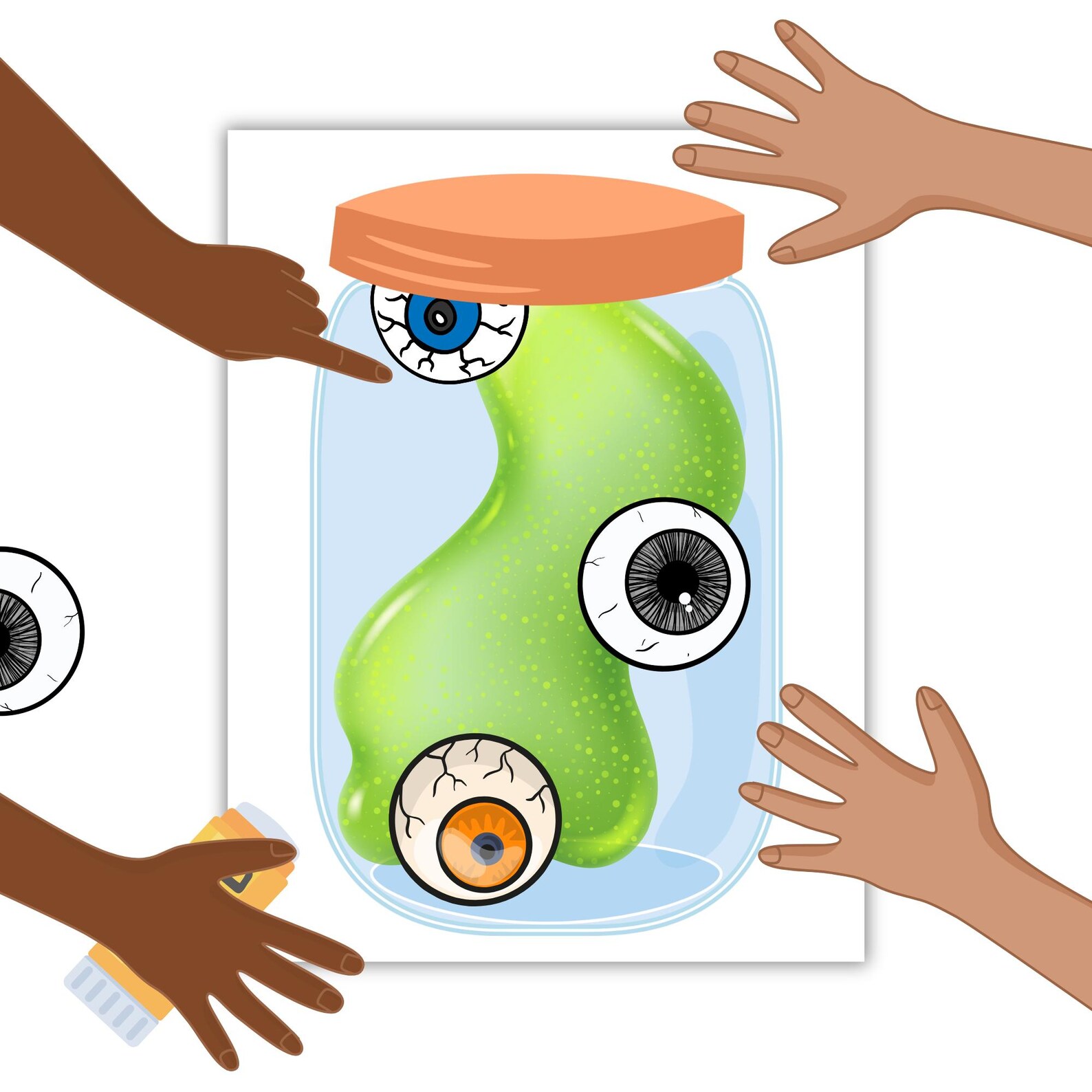 Printable Spooky Halloween Cut and Paste Worksheets for Children ...