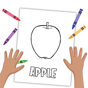 100 Printable Fruit and Veggie Coloring Pages for Kids, Labeled ...