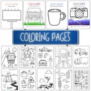 Printable Road Trip Activities, Travel Games and Puzzles for Kids - Etsy