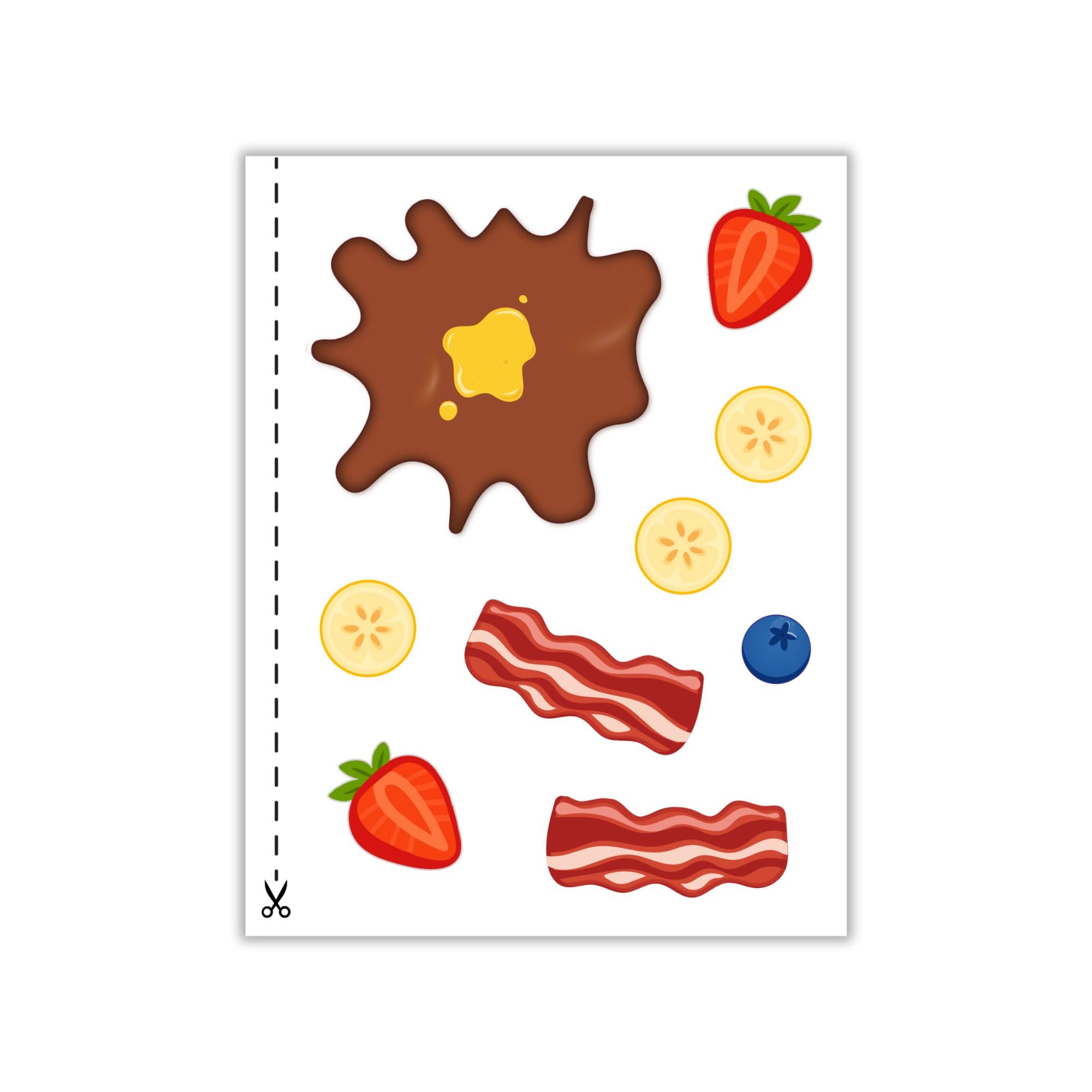 Cut & Create Pancake Craft, Printable Food Activity for Kids, Cut and ...