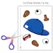 Printable Boy Face Cut and Paste Activity Set, Fun DIY Craft for Kids ...