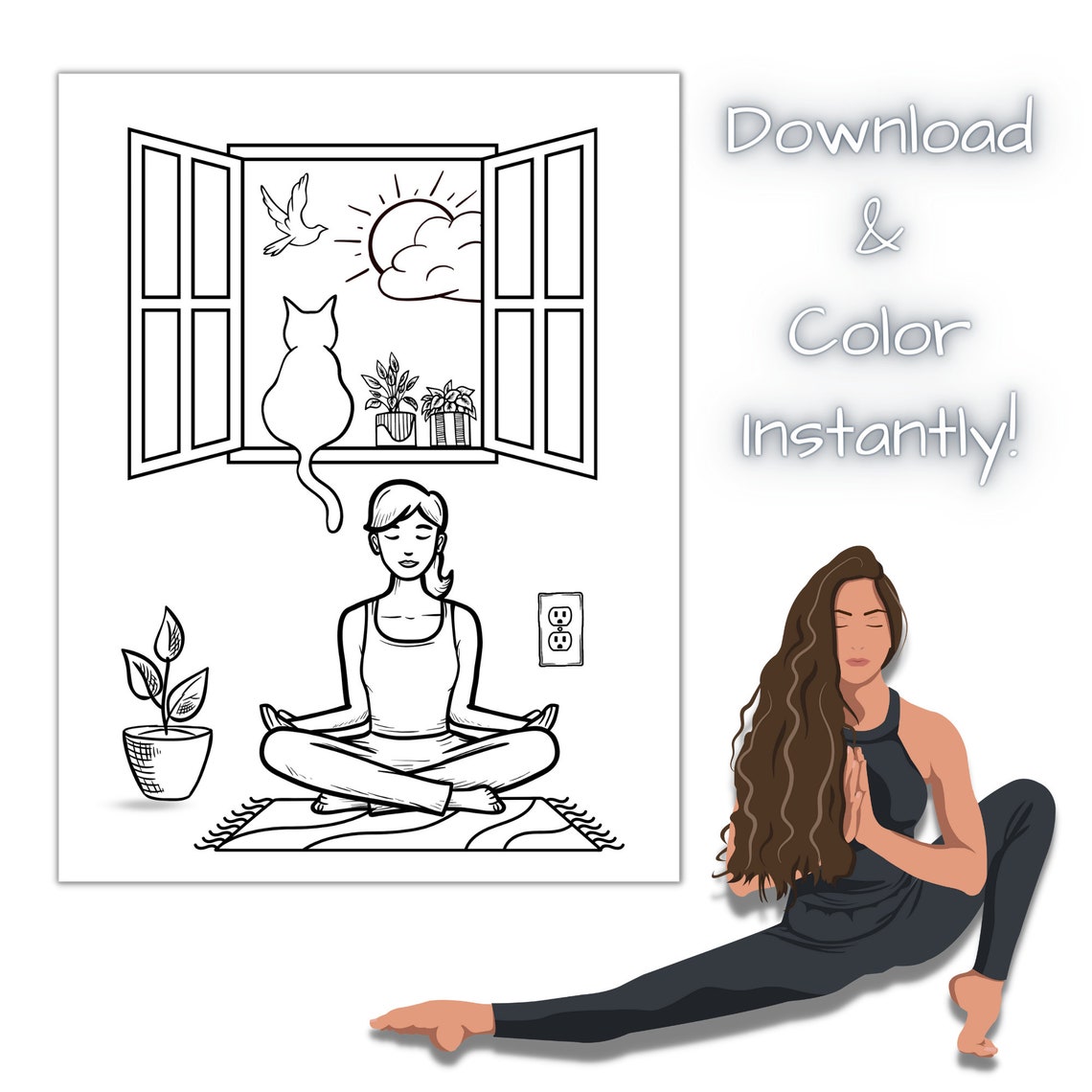 Teen Dream, Printable Relaxing Feel Good Coloring Pages for Girls - Etsy